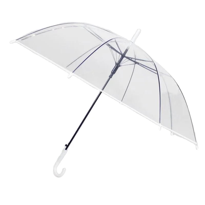 Custom Logo Transparent Automatic Clear Umbrella | Custom Umbrellas ...
