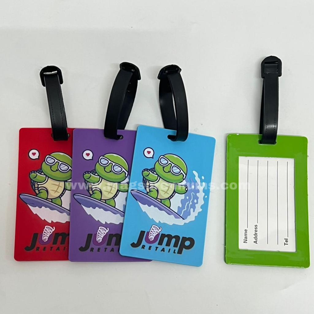 Custom PVC Luggage Tag | Custom Keychain Singapore – Gifthub SG