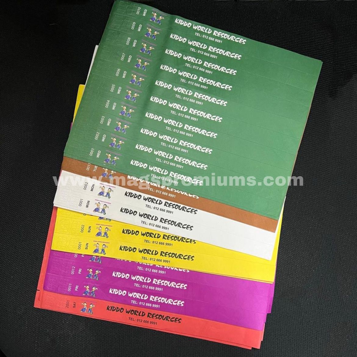 Tyvek Wristband Colors | Custom Wristband Singapore – Gifthub SG