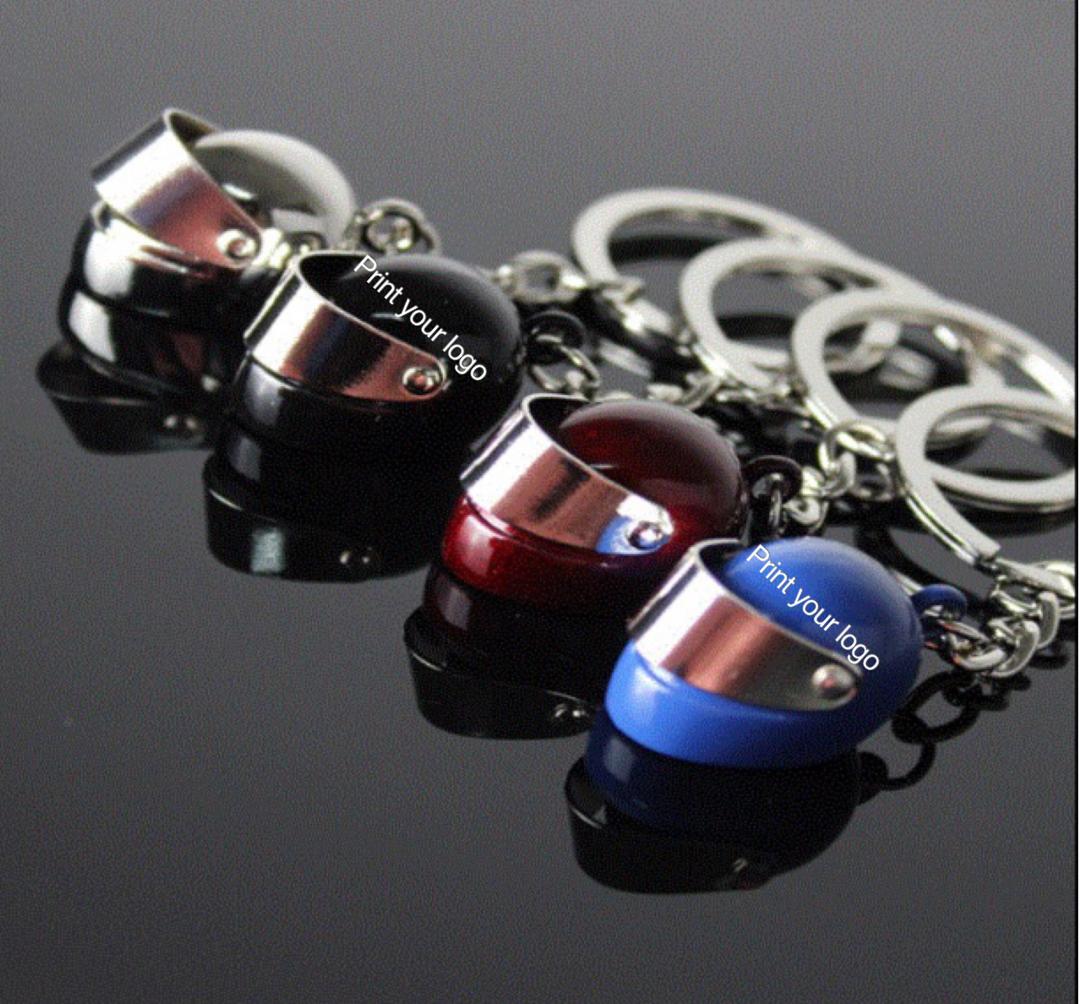 Helmet Keychain Logo Engrave | Custom Keychain Singapore – Gifthub SG